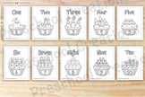 Counting 1-10 in English Coloring pages – Preschool Creations
