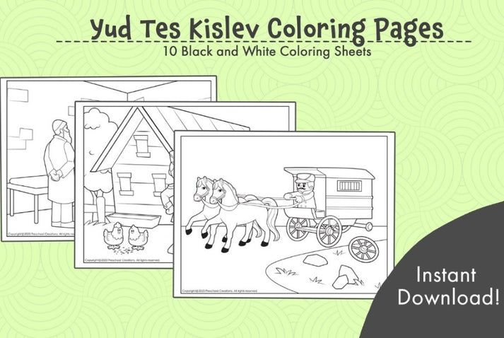 Yud Tes Kislev Coloring Pages – Preschool Creations