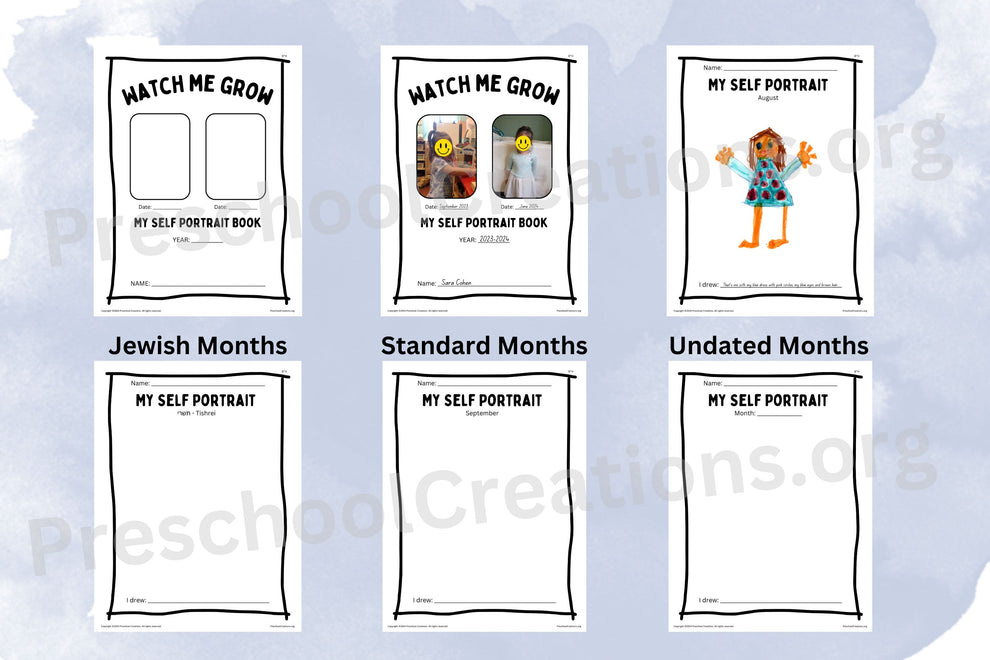 Monthly Self Portrait Book – Preschool Creations
