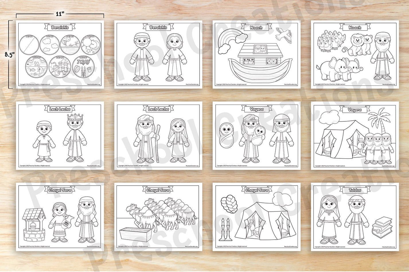 Sefer Beraishis Coloring Pages – Preschool Creations