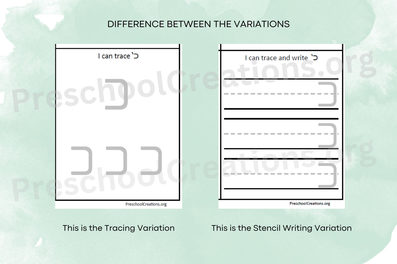 Alef Beis Letter Writing Practice Book – Preschool Creations