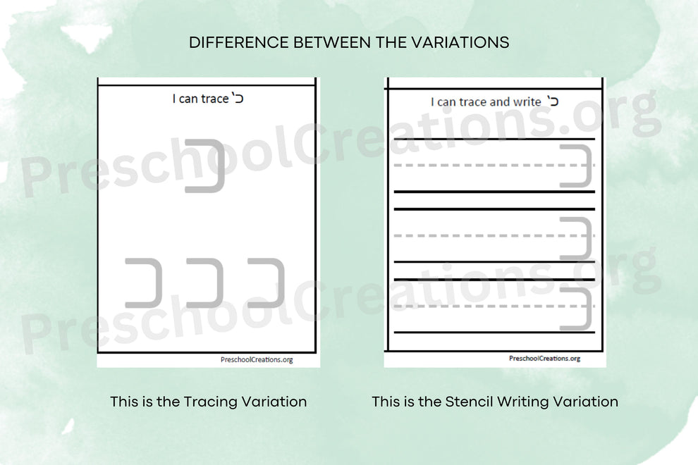 Alef Beis Letter Writing Practice Book – Preschool Creations